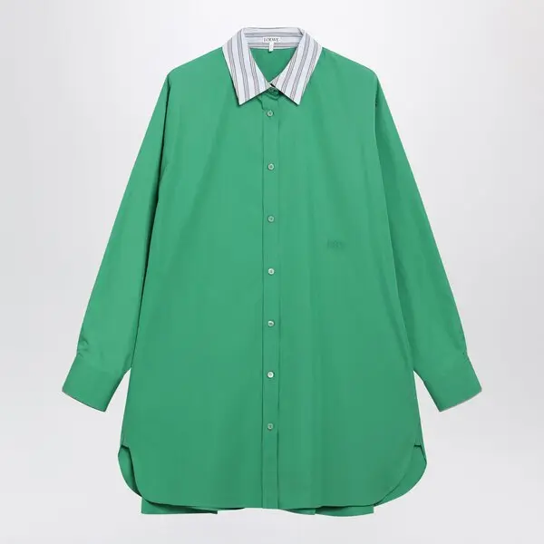 Loewe Cotton Shirt Dress - Green
