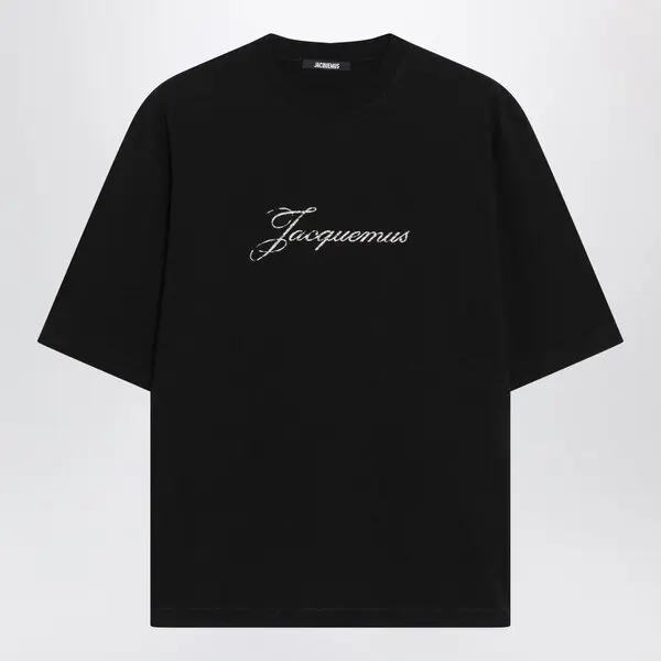 Jacquemus Cotton And Hemp Jersey T-shirt - Black