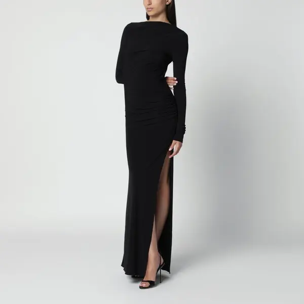 Andamane The Attico Open-back Stretch Jersey Maxi Dress - Black