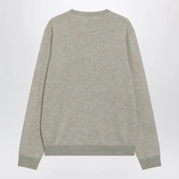 Loro Piana Cream Melange Cashmere And Silk Sweater - Green