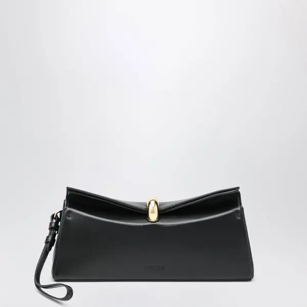 Jacquemus Leather Valerie Clutch - Black