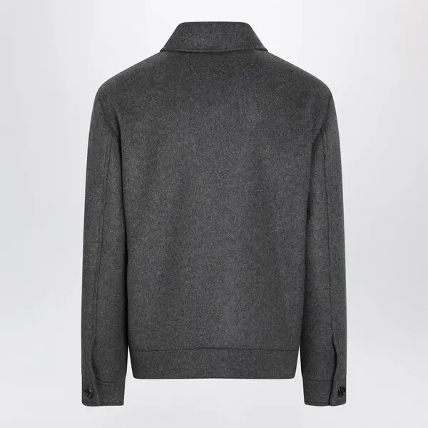 Valentino Garavani Grey Wool And Cashmere-blend Overshirt Jacket