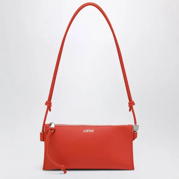 Loewe Calfskin Nappa Leather Joya Pouch - Orange