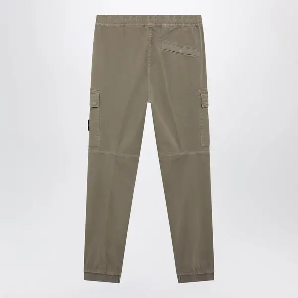 Stone Island Cotton Cargo Joggers - Green
