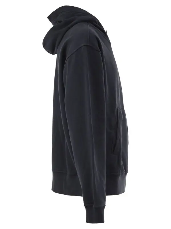 Stone Island Organic Cotton Oversized Hoodie - Blue