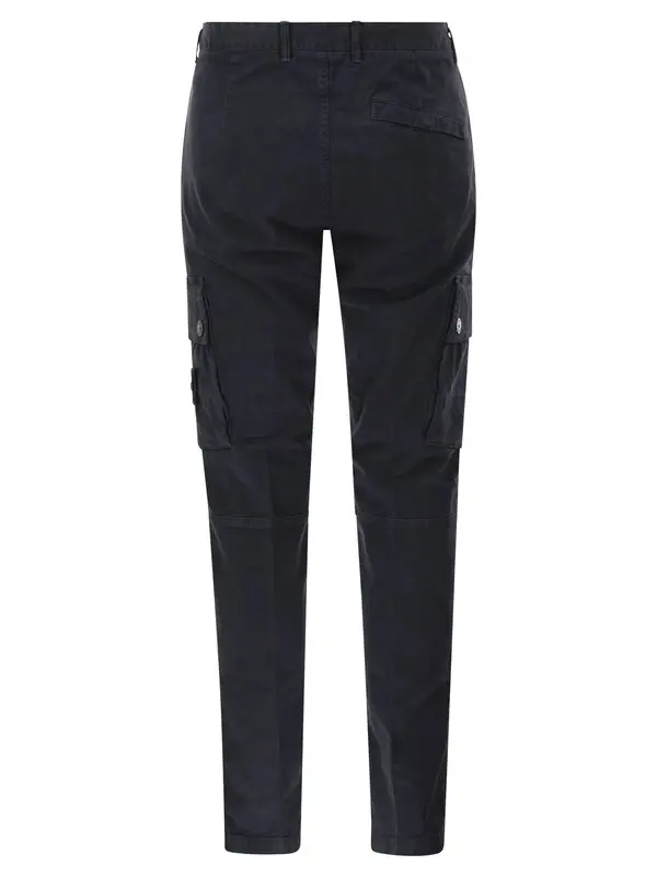 Stone Island Slim-fit Cargo Trousers - Blue