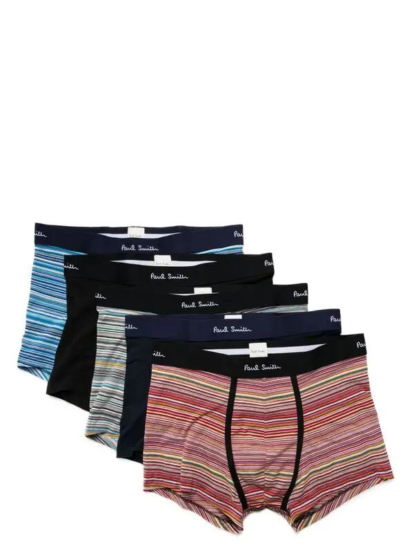 Paul Smith Signature Stripe Cotton Trunks 5pack - Multicolor