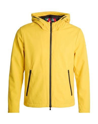 PEOPLE OF SHIBUYA Polyester Hooded Jacket - Yellow