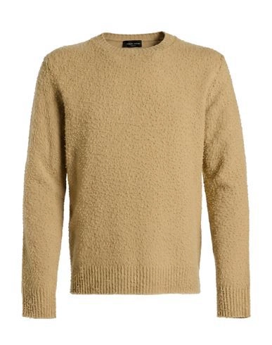 ROBERTO COLLINA Merino Wool Crewneck Sweater - Camel