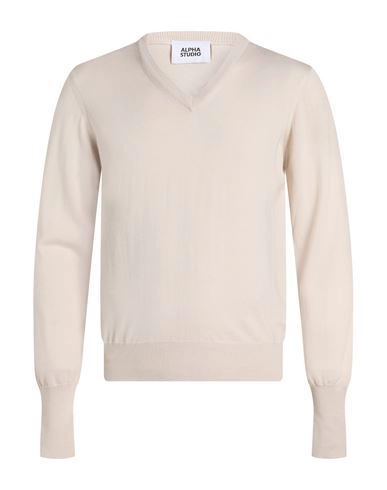 Alpha Studio Merino Wool V-neck Sweater