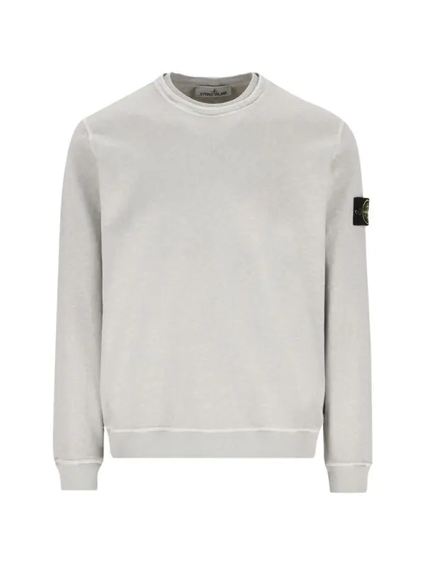 Stone Island Logo Cotton Sweatshirt - Multicolor