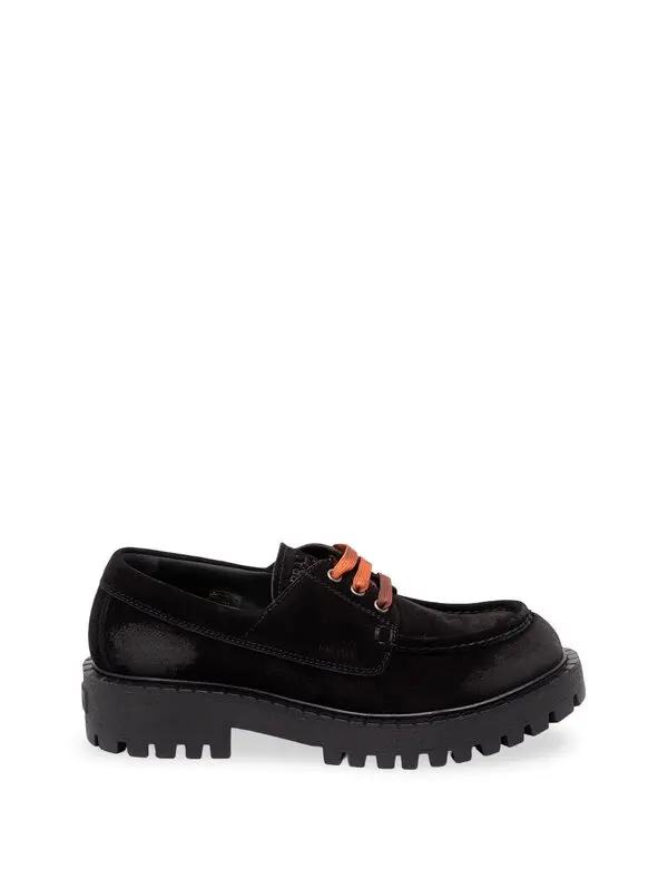 Prada Laced Suede Loafers - Multicolor