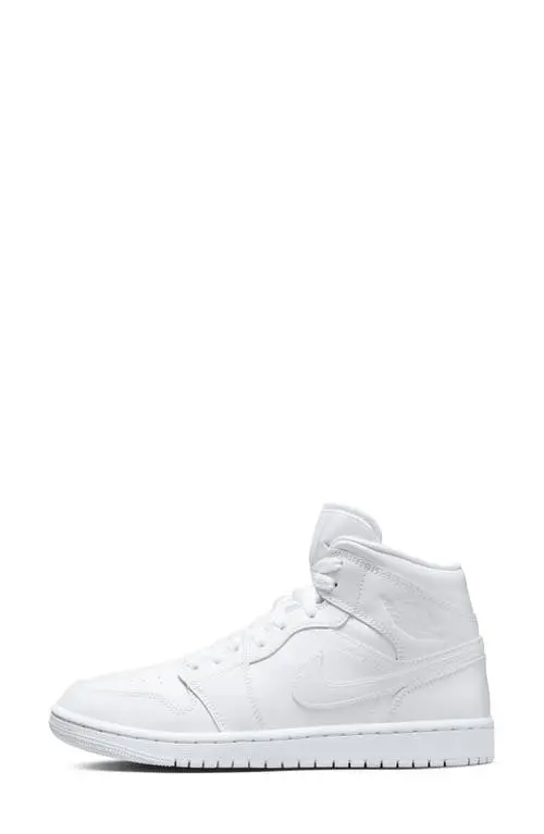 JORDAN Air 1 Mid Sneakers - White/white/white