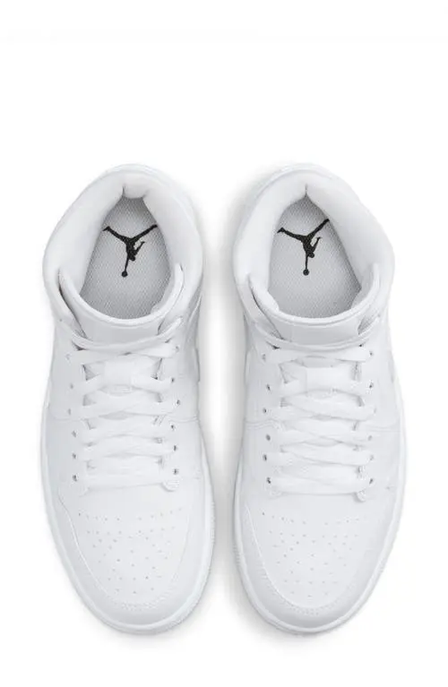 JORDAN Air 1 Mid Sneakers - White/white/white