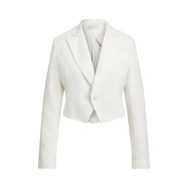 Ralph Lauren Spelman College Cropped Linen Blazer
