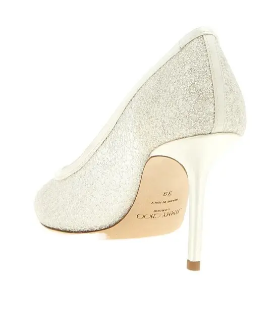 JIMMY CHOO Love 85 Candyfloss Glitter Pumps