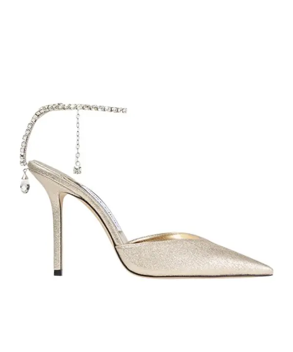 JIMMY CHOO Pointed-toe High Heels - Golden