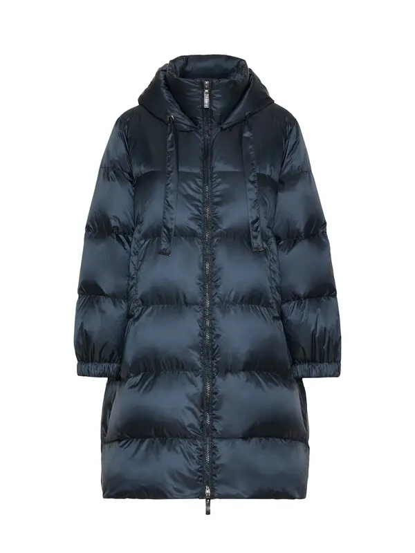 Max Mara Long-sleeved Hooded Down Jacket