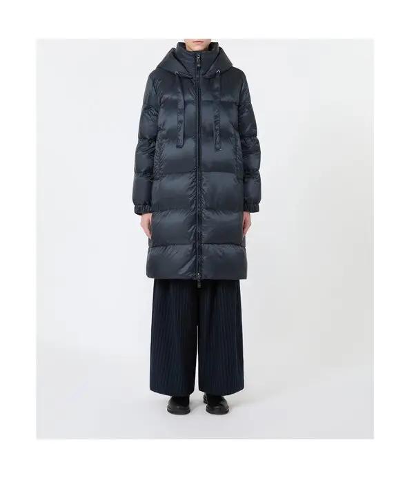 Max Mara Long-sleeved Hooded Down Jacket