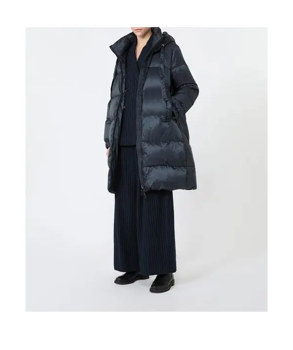 Max Mara Long-sleeved Hooded Down Jacket