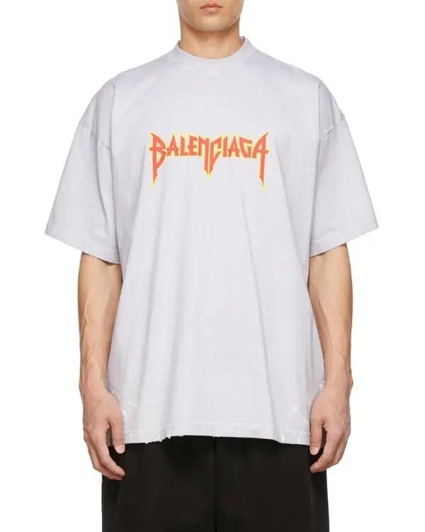 Balenciaga Oversized Metal Logo T-shirt