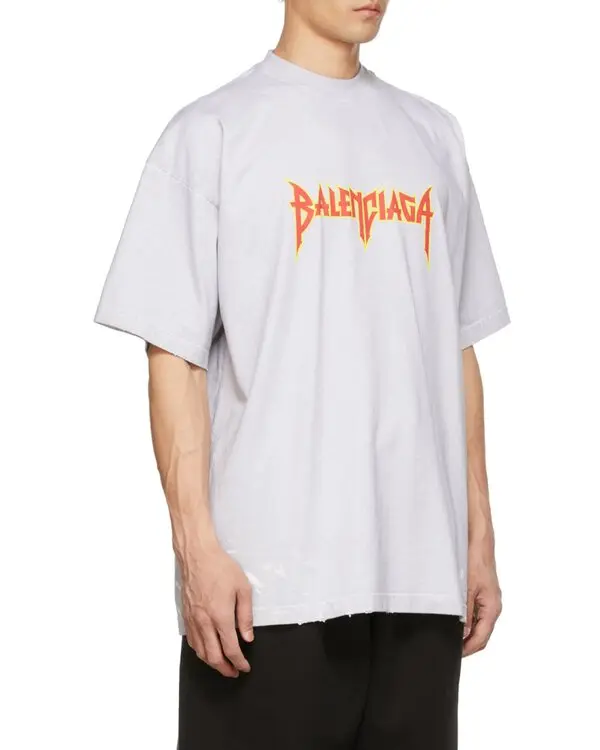 Balenciaga Oversized Metal Logo T-shirt