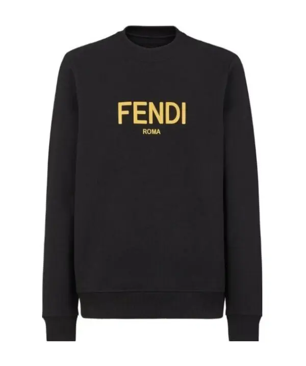 Fendi Cotton Sweatshirt - Black