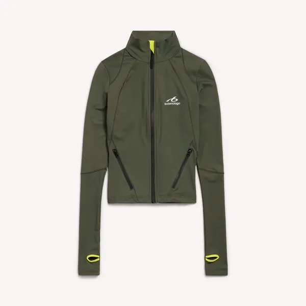 Balenciaga Techwear Fitted Zip-up Top