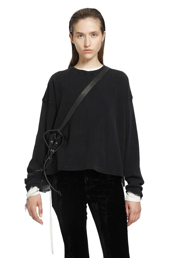 ANN DEMEULEMEESTER Nikita Printed Long Sleeve T-shirt - Black