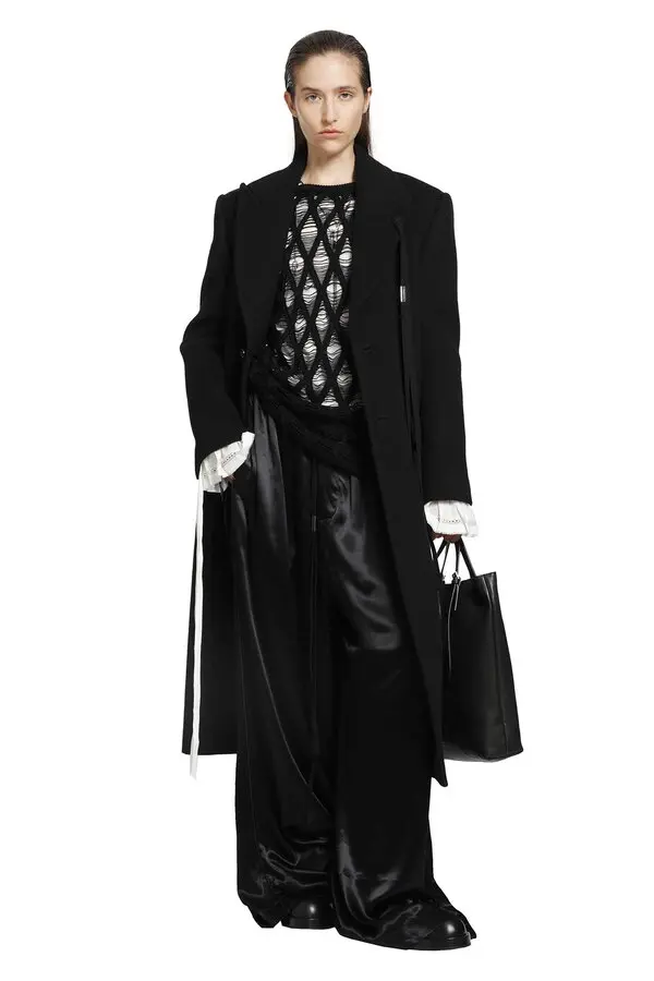 ANN DEMEULEMEESTER Aldina Beaver Wool Coat
