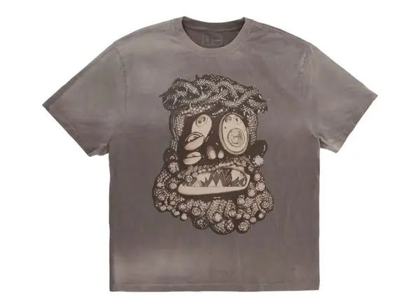 TRAVIS SCOTT Cactus Jack X Takashi Murakami Melted Utopia Dream Zodiac Tee Shirt - Brown