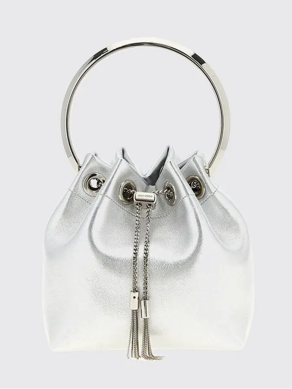 JIMMY CHOO Bucket Bag - Silver
