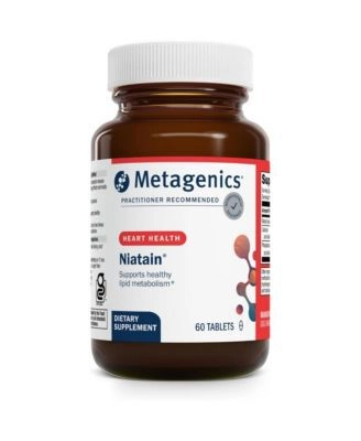METAGENICS Niatain Niacin B3 500 Mg Nicotinic Acid With Sustained Release For Reduced Flushing Supports Cholesterol Energy Gmp Certifie - No Color