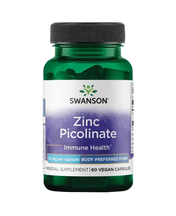 SWANSON Zinc Picolinate Mineral Supplement - No Color