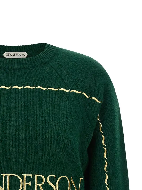 JW Anderson Embroidered Logo Crewneck Sweater