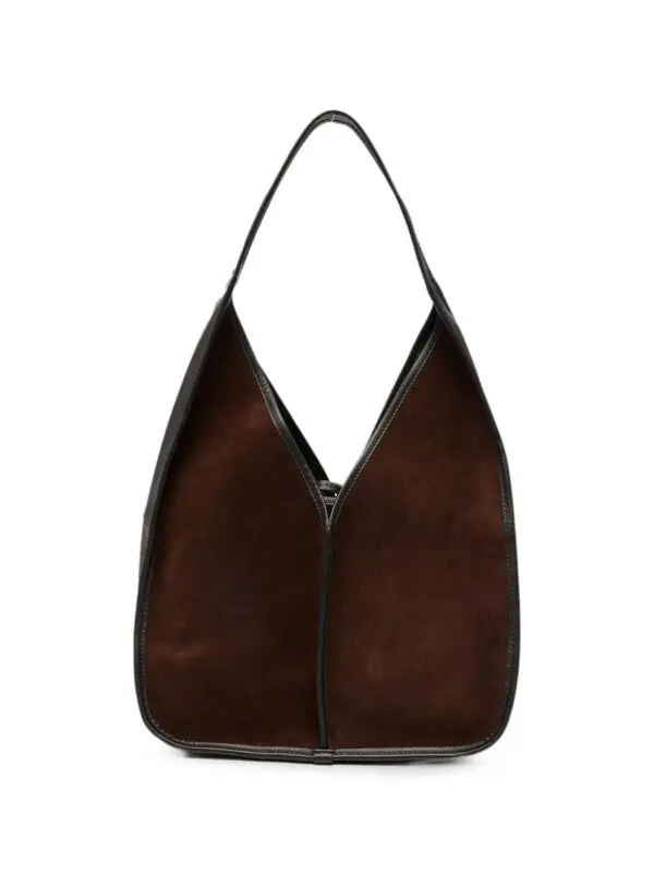 Hereu Calella Suede And Leather Hobo Bag - Multicolor