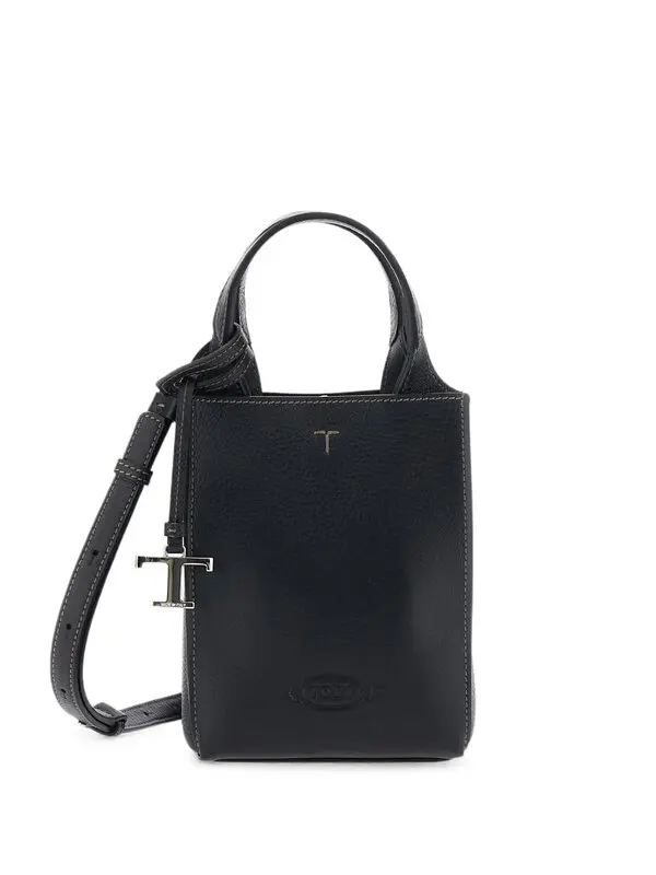 TOD'S Micro Handbag With T-pendant - Black