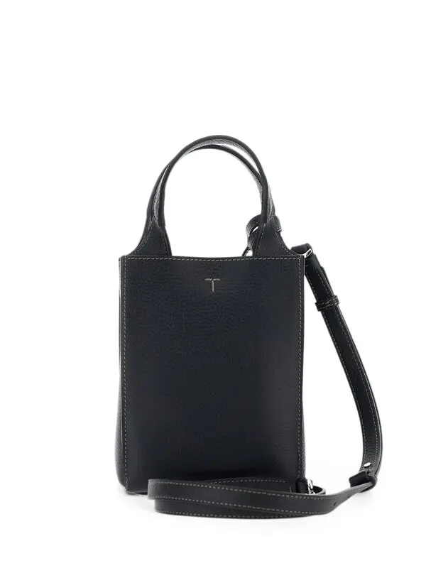 TOD'S Micro Handbag With T-pendant - Black