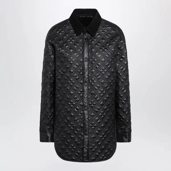 Moncler Padded Overshirt With Corduroy Collar
