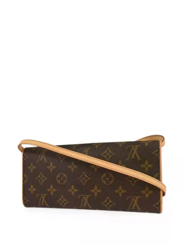 LOUIS VUITTON 2001 Gm Pochette Twin Monogram Shoulder Bag