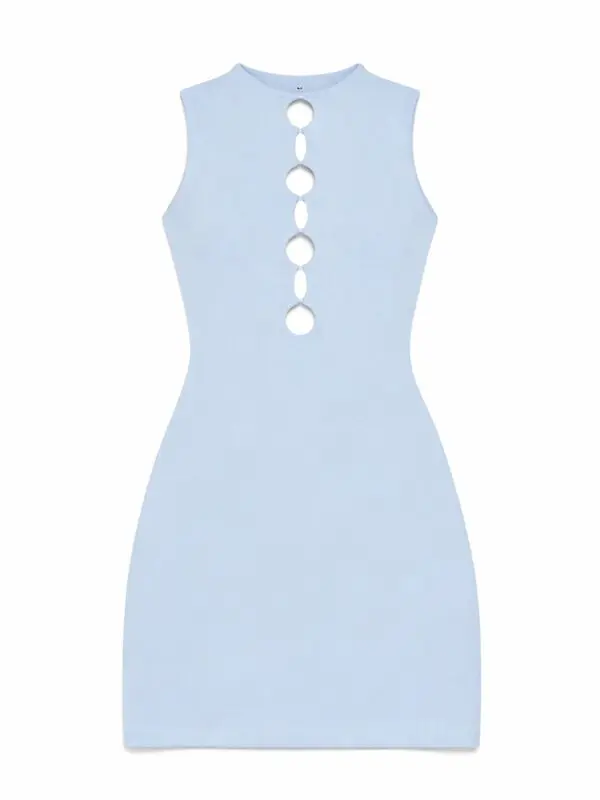 Cult Gaia Sleeveless Cut-out Mini Dress - Light Blue