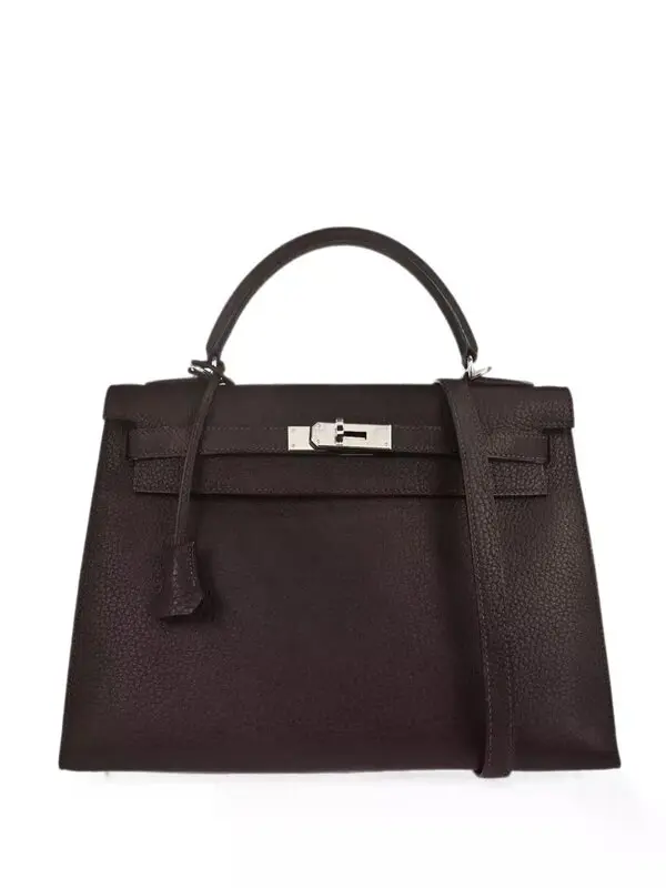 Hermès 2007 Fjord Kelly 32 Sellier Tote Bag - Brown