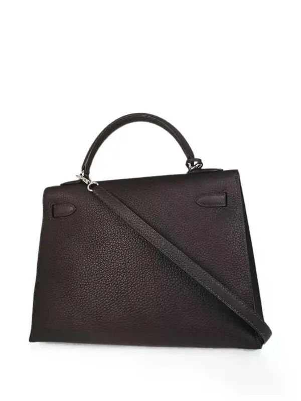 Hermès 2007 Fjord Kelly 32 Sellier Tote Bag - Brown