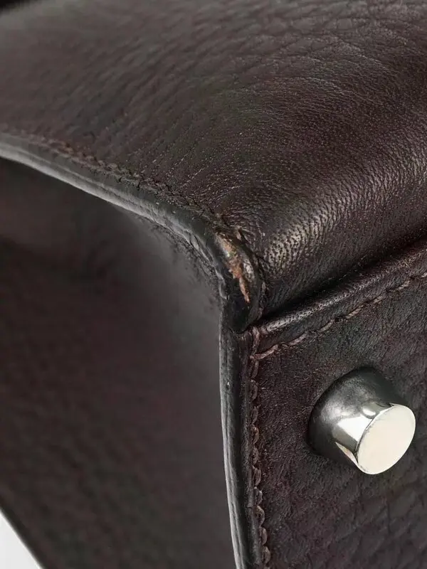 Hermès 2007 Fjord Kelly 32 Sellier Tote Bag - Brown