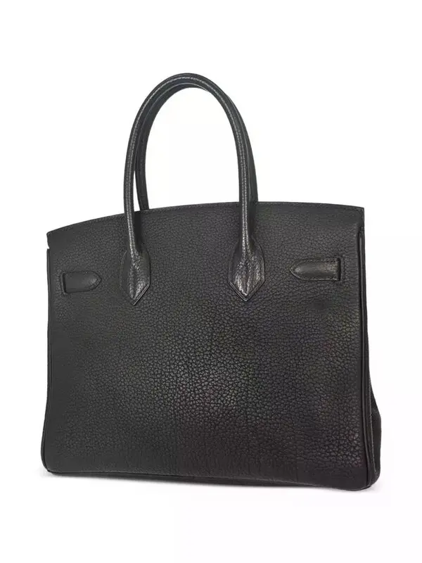 Hermès 2008 Togo Leather Birkin 30 Tote Bag - Black