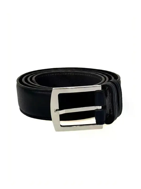 Kiton Leather Buckle-fastening Belt - Black