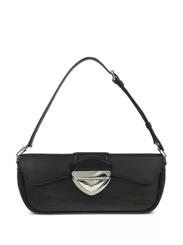 LOUIS VUITTON 2007 Pochette Montaigne Clutch Bag - Black