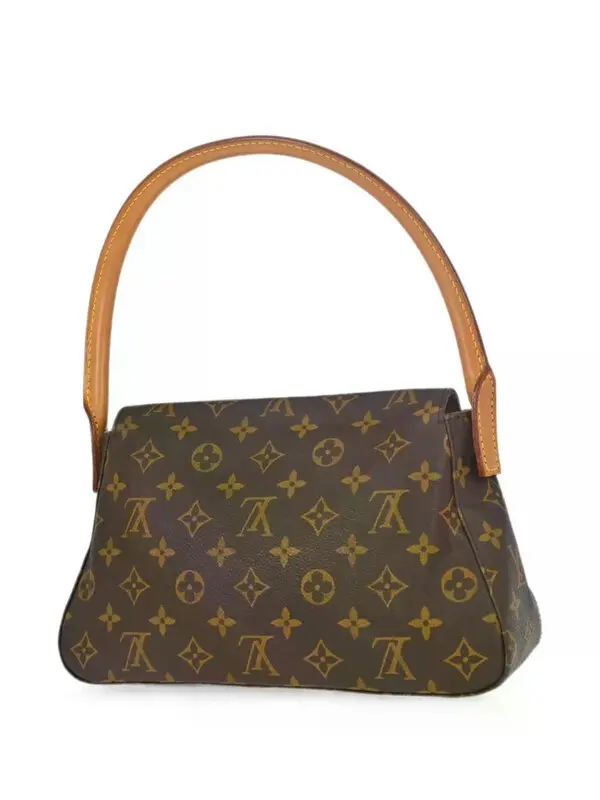 LOUIS VUITTON 2002 Mini Looping Handbag - Brown