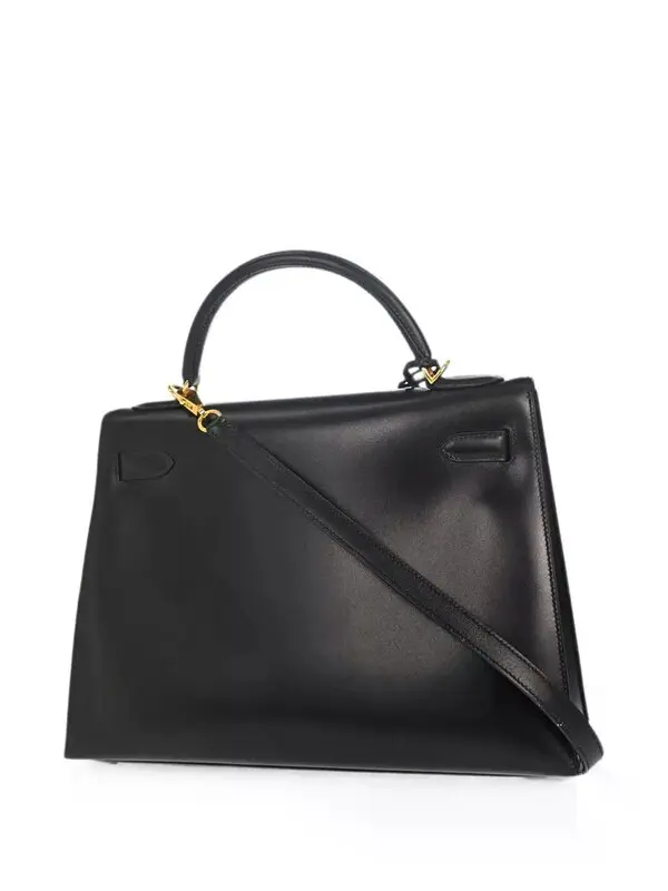 Hermès 2000 32 Kelly Sellier Tote Bag - Black