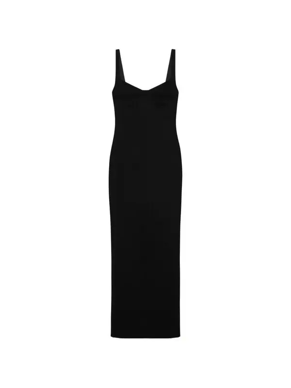 Simkhai Cabot Sculpted Maxi Dress - Black